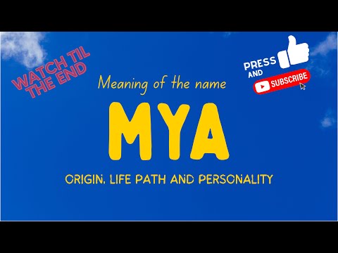 Meaning of the name Mya. Origin, life path & personality.