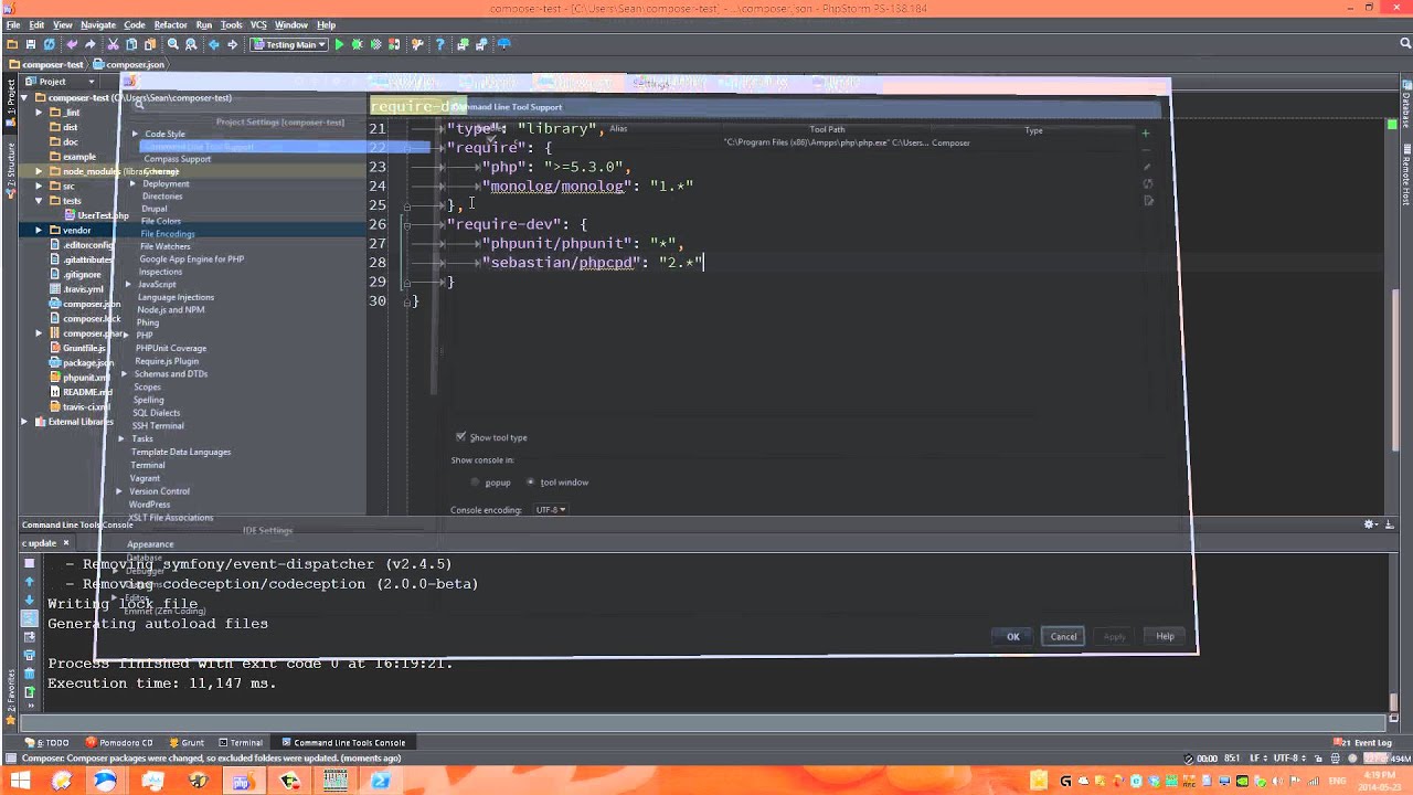 TDD in PHPStorm - Installing and Configuring Codeception in PHPStorm