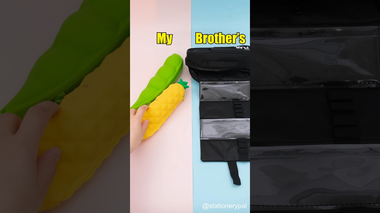 Which of my stationery and my brother's do you like better?#shorts