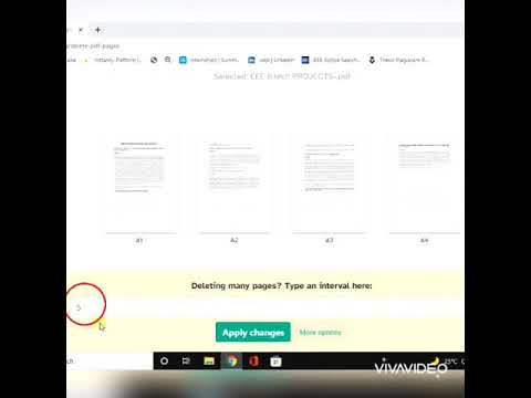 How to delete pages in PDF file free....