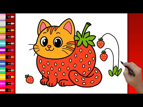 HOW TO DRAW CATINI STRAWBERINI - DRAWING FUNNY ITALIAN BRAINROT MEMES