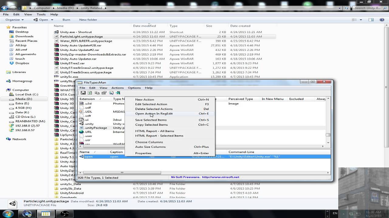 Unity 3D - UnityPackage ASSOCIATED APPLICATION FIX ! ! !