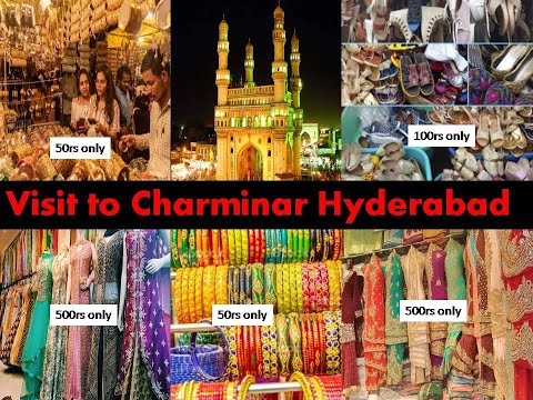 Charminar Hyderabad / Hyderabad street Shopping / Charminar Tour/Best places to visit near charminar