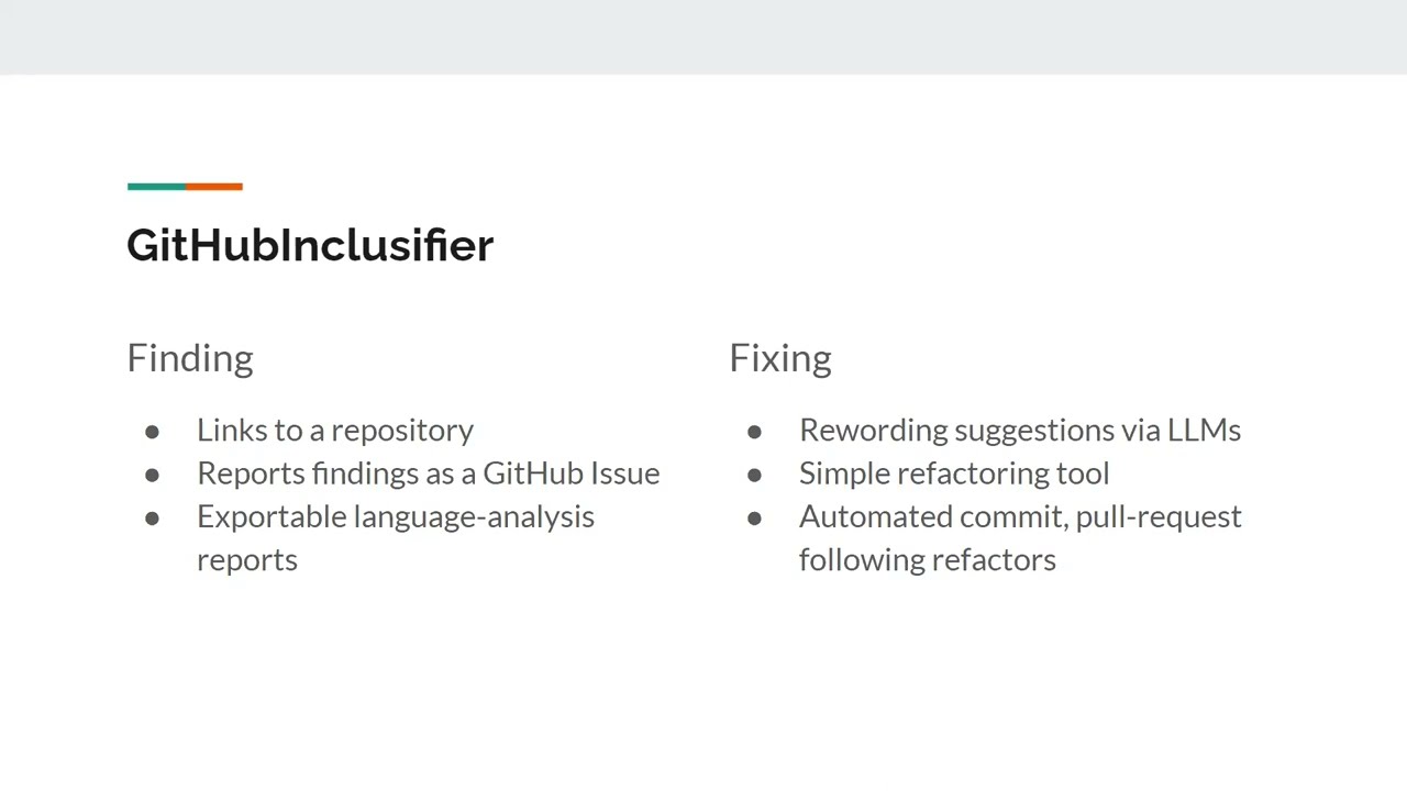 GitHubInclusifier: Finding and Fixing non-inclusive language in GitHub Repositories