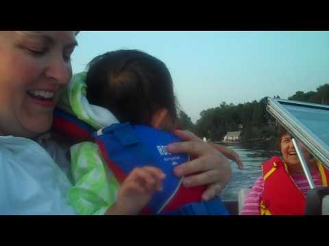 First Ride on Grandpa's Boat July 14, 2010
