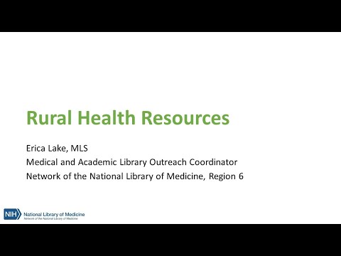 Rural Health Resources