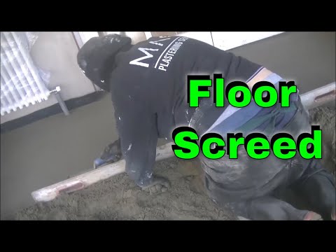 HOW TO LAY FLOOR SCREED SAND AND CEMENT MIX & PLASTER SPOTS INDACATORS