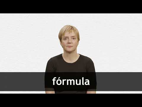 Traducción en inglés de “FÓRMULA” | Collins Diccionario español-inglés