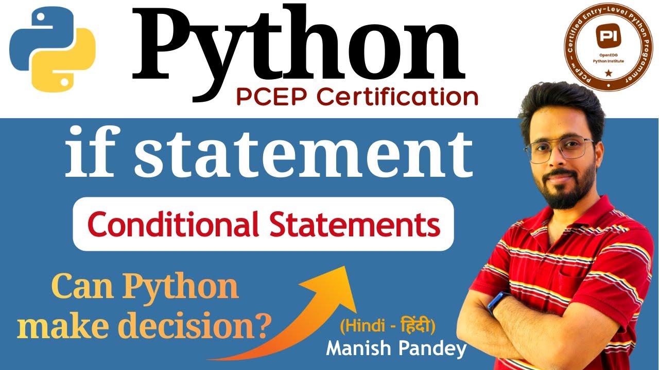 24. if Statement in Python | Python PCEP Certification