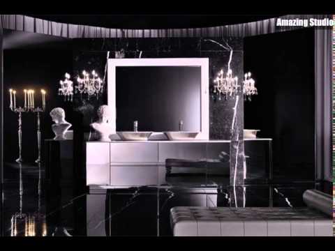 Italian Style Schwarz Badezimmer