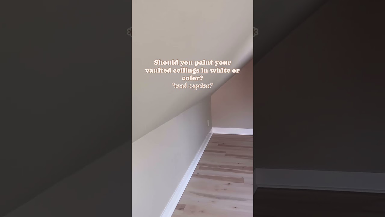 Should you paint your vaulted ceilings in white or wall color? Read the caption | Ohio City Painting