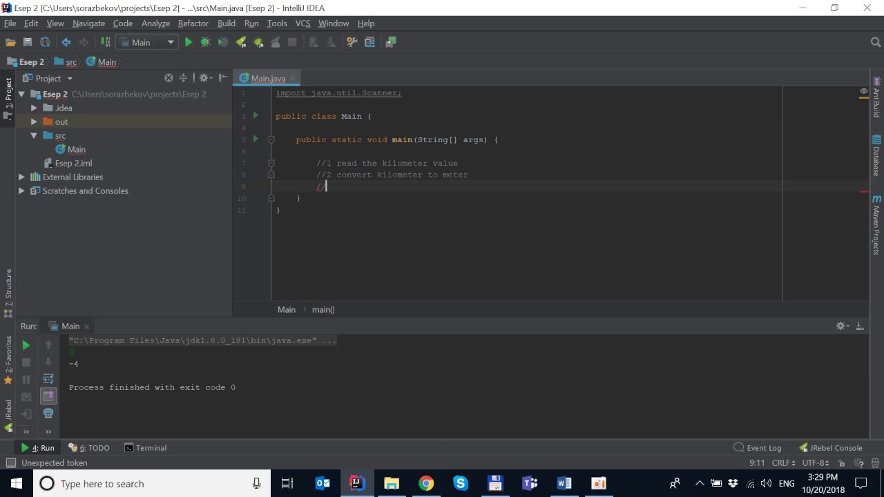 Algorithmization and JAVA Programming Language. Assignment 1, Problem 3