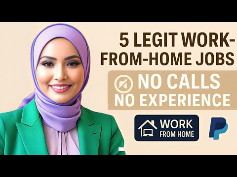 5 Legit Work-from-Home Jobs That Pay WEEKLY (No Calls, No Experience)