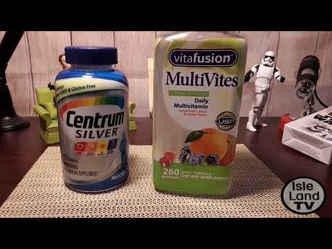 Centrum Silver for men 50+ compared to vitaFusion MultiVites - Multivitamin multimineral supplement