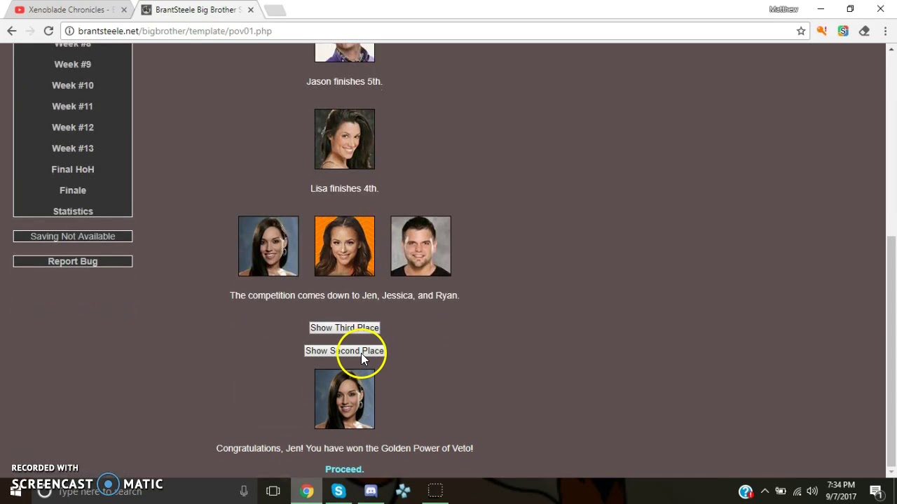 How to do an Interactive Big Brother Sim on Brantsteele