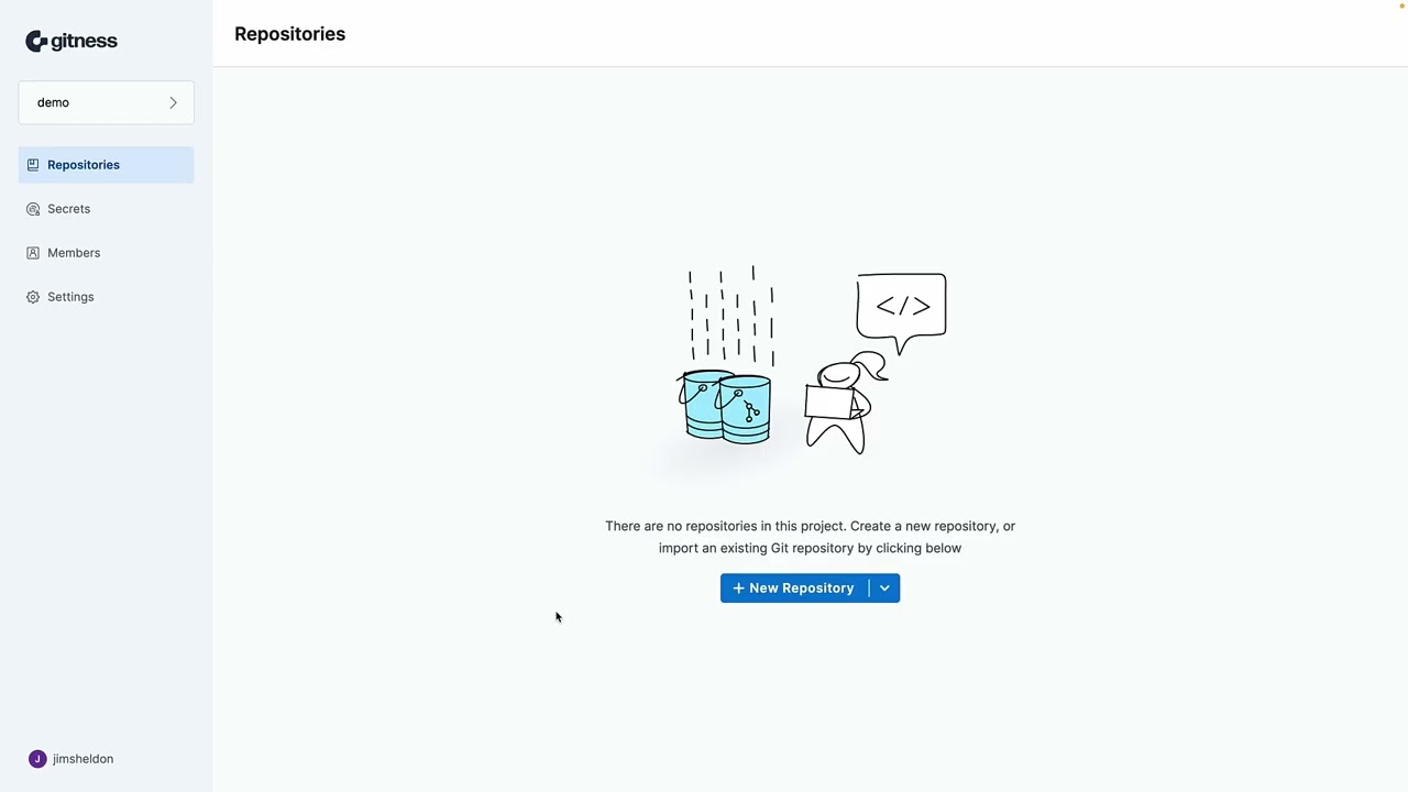 Import GitHub repository and automatically generate CI pipeline in Gitness