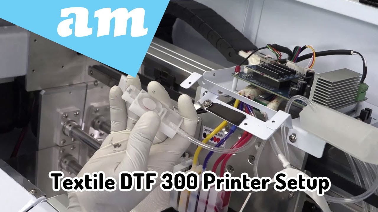 H-DTF/304L/XP600: 300mm DTF Printing Machine & Manual Powdering Set ...