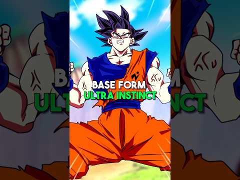 When Goku Makes Ultra Instinct His Base Form #shorts #dragonballsuper