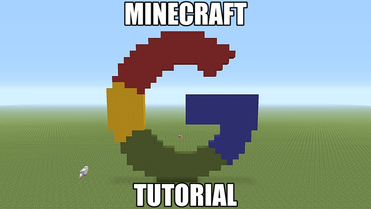 Minecraft Pixel Art Tutorial - Google Logo