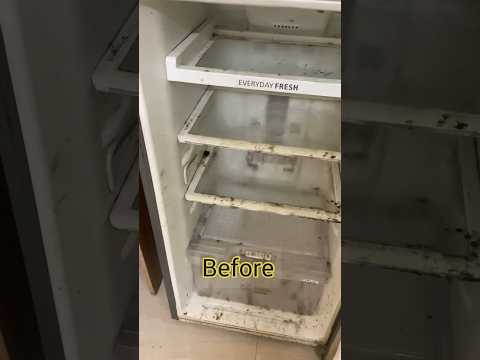 Fridge cleaning trick✨👋 #cleaning #ytshorts #youtubeshorts