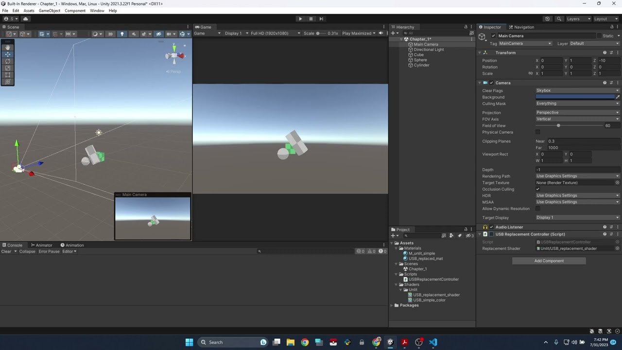 Unity Replacement Shader Example