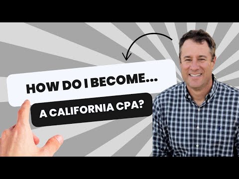 How do I become a (California) CPA?