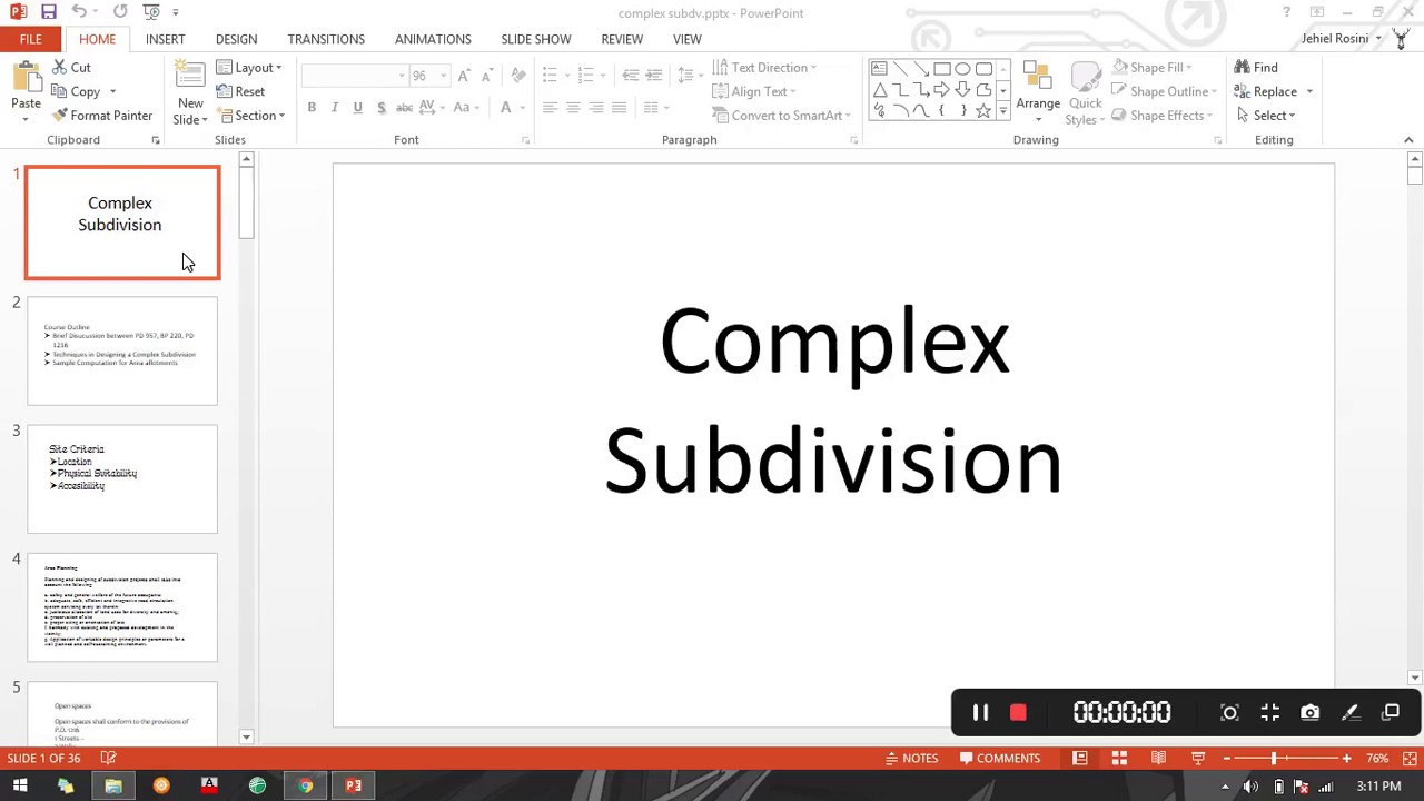Complex Subdivision Part 1