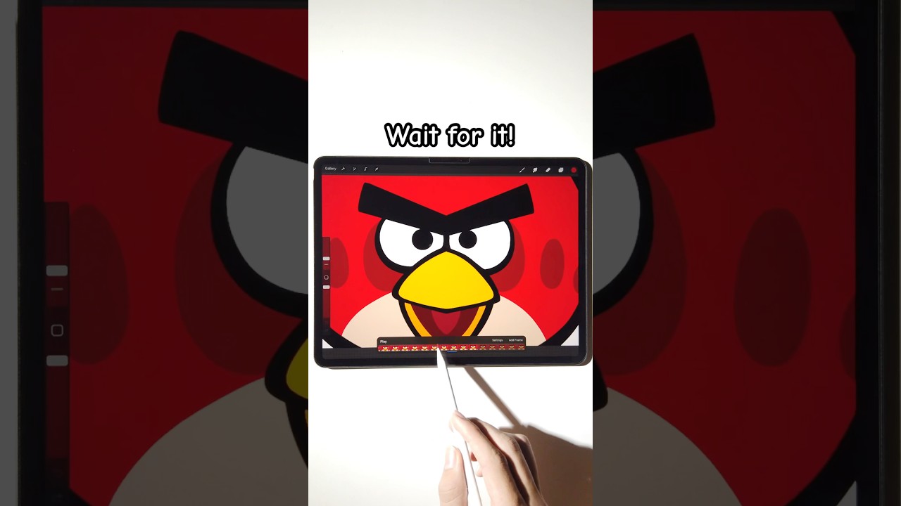 Subscribe for more!😃 #procreate #angrybirds #duolingo
