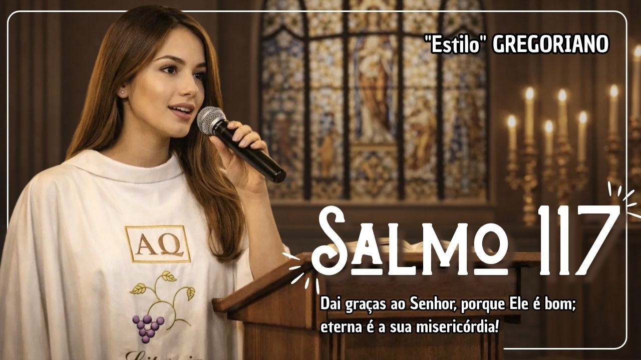 Salmo 117 - Dai graças ao Senhor, porque Ele é bom; eterna é a sua misericórdia! Gregoriano