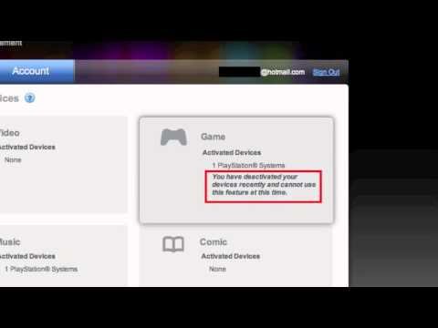 How to deactivate all your PS3 Systems (Both options)