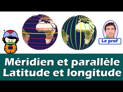Se repérer sur Terre : Méridien, parallèle, latitude et longitude (SNT, 1ère enseignement scientifi