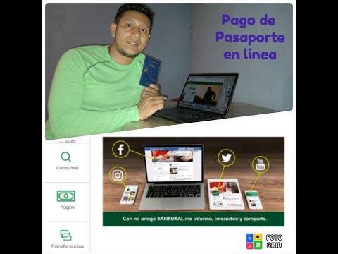 Tutorial para pagar pasaporte ordinario Guatemalteco desde la p谩gina web de Banrural en linea.