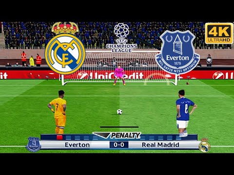 EVERTON VS REAL MADRID CHAMPION LEAGUE PENALTY SHOOTOUT #subscribe #1000subscriber #everyone