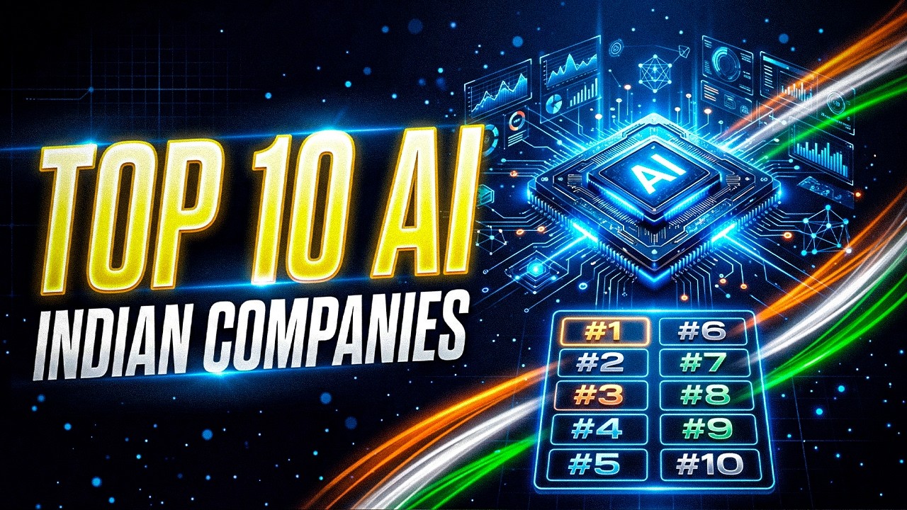 India’s Top AI Companies You Must Know 🤖 (Startups to Giants)