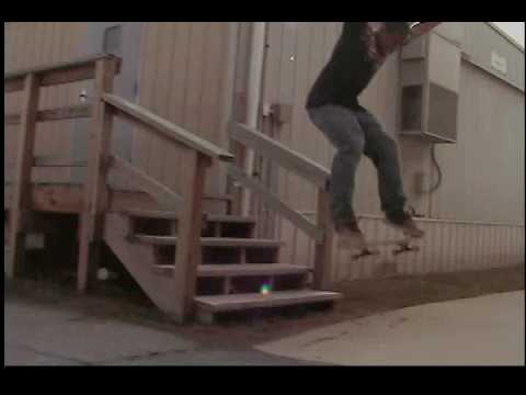 kishai noseslide wooden handrail