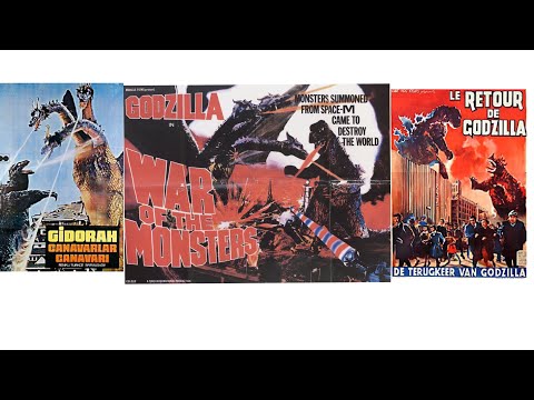 weird Godzilla posters