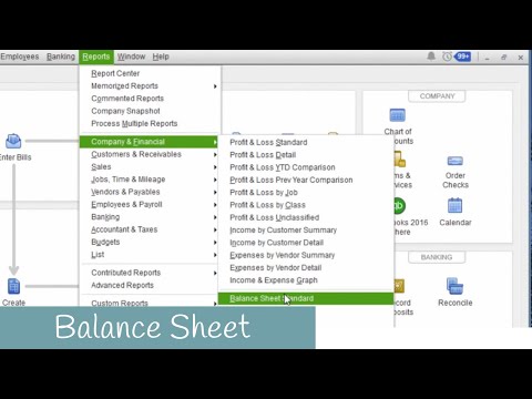 What is a Balance Sheet? How to use it inside QuickBooks?