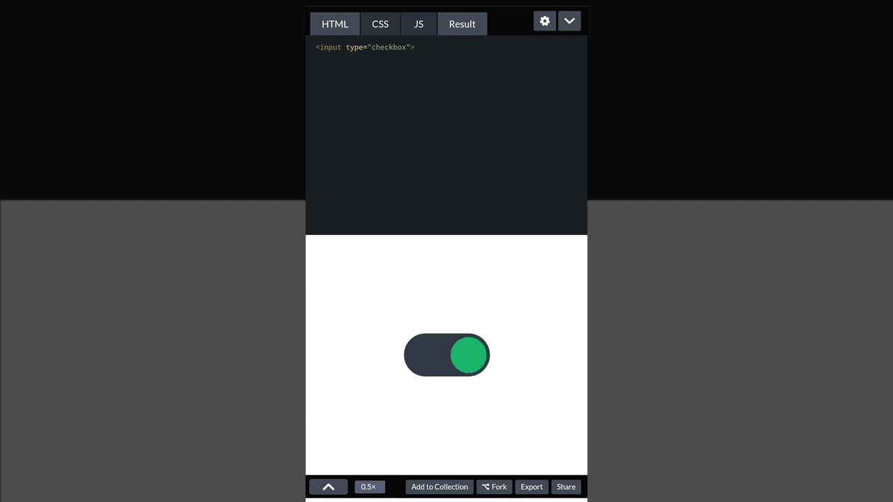 Crazy CSS-only toggle switch