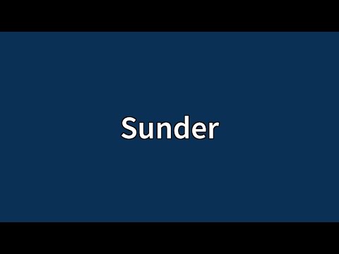 Sunder Meaning