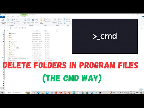 How to DELETE Folders in Program Files (The CMD Way)