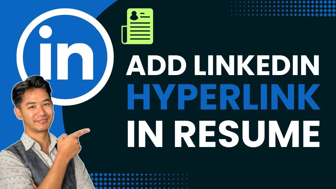 How To Hyperlink LinkedIn Profile In Resume (2025) Full Guide