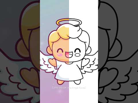 DIBUJAR ANGEL PARA NIÑOS | How To Draw Angel Easy 👼🏼