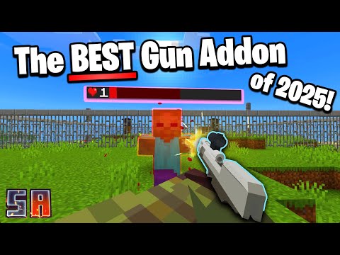 The *BEST* Gun Mod in 2025 Minecraft Bedrock!