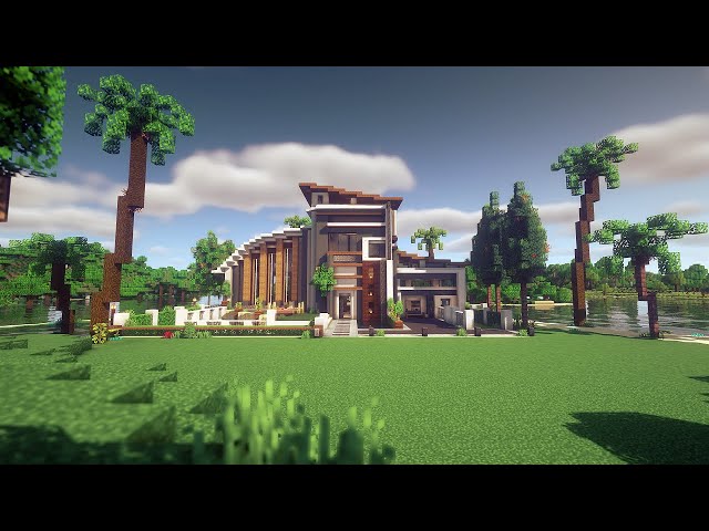 Detailed Modern Retreat (Pure Vanilla - Interior - Download) Minecraft Map