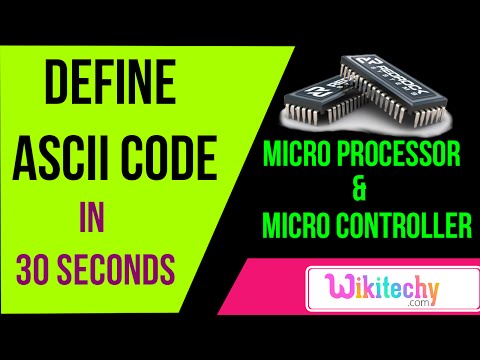 Define ASCII Code | Microprocessor and Microcontroller Interview Questions for ece