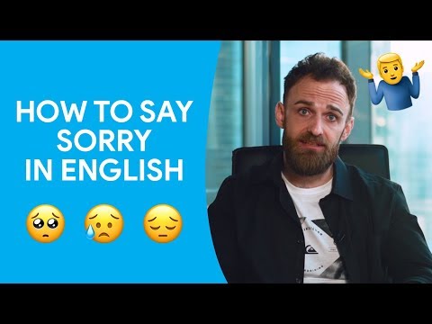 HOW TO SAY SORRY IN ENGLISH | EWA: Learn English