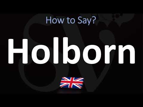 How to Pronounce Holborn? (CORRECTLY)