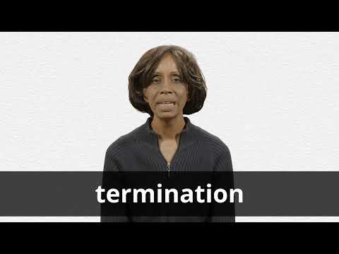 TERMINATION definition and meaning | Collins English Dictionary
