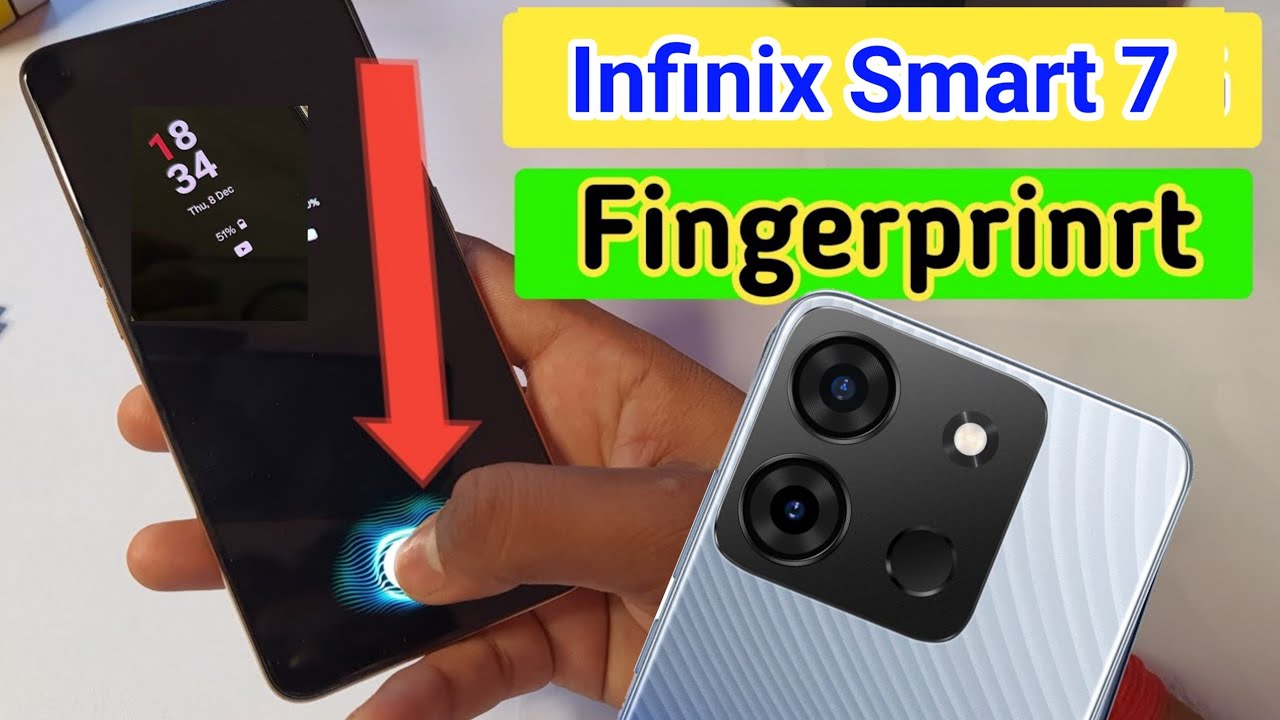 Infinix smart 7 display fingerprint setting/Infinix smart 7 fingerprint screen lock/fingerprint