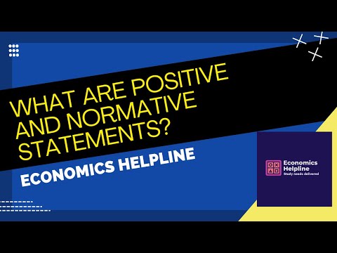 What are positive and normative statements in economics?